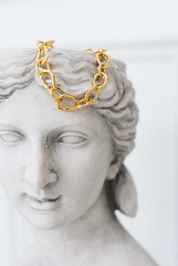 Nashira Arno Studio – Unda Modular Chain Link Necklace Gold
